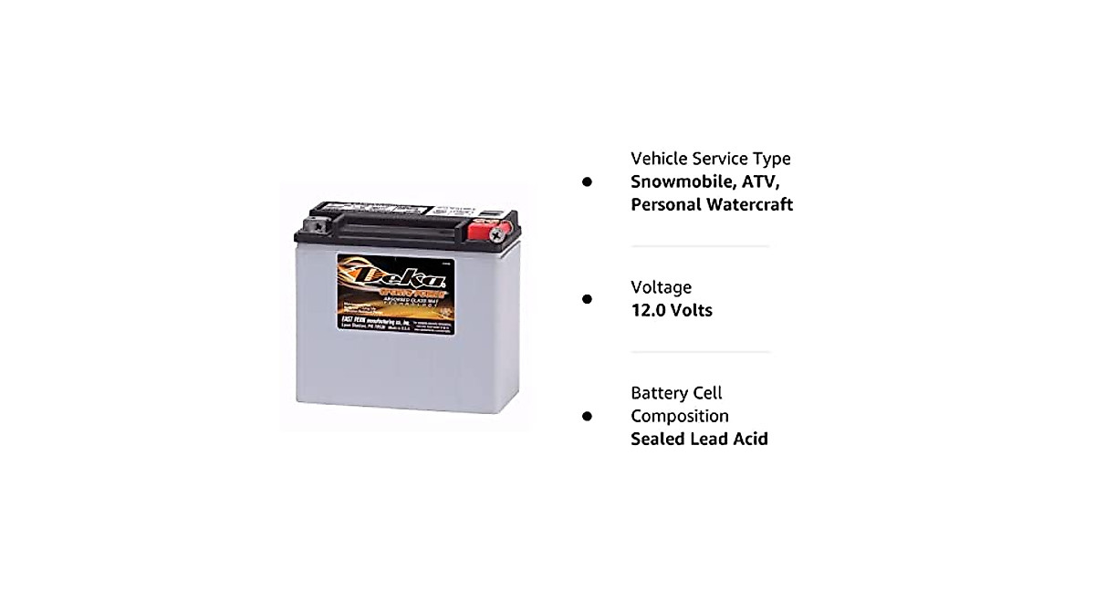Deka Power Sports ETX20L Battery - Reliable AGM Power