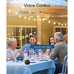 OHMAX Outdoor Smart Plug, Wi-Fi Outlet Timer Works with Alexa Google Assistant, IPX4 Weatherproof, App Control, Smart Home Plug for String Lights Christmas Decor, FCC, 2.4GHz Wi-Fi Only, 15A/1800W