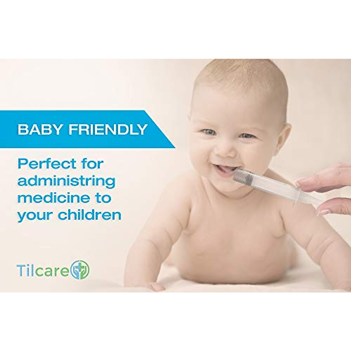 3ml Syringe Without Needle Luer Slip 100 Pack by Tilcare - Sterile Plastic Medicine Droppers for Children, Pets or Adults – Latex-Free Oral Medication Dispenser - Syringes for Glue and Epoxy