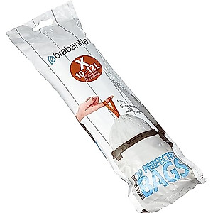 Brabantia Trash Can Liner Code X, 3.2 gallon, White