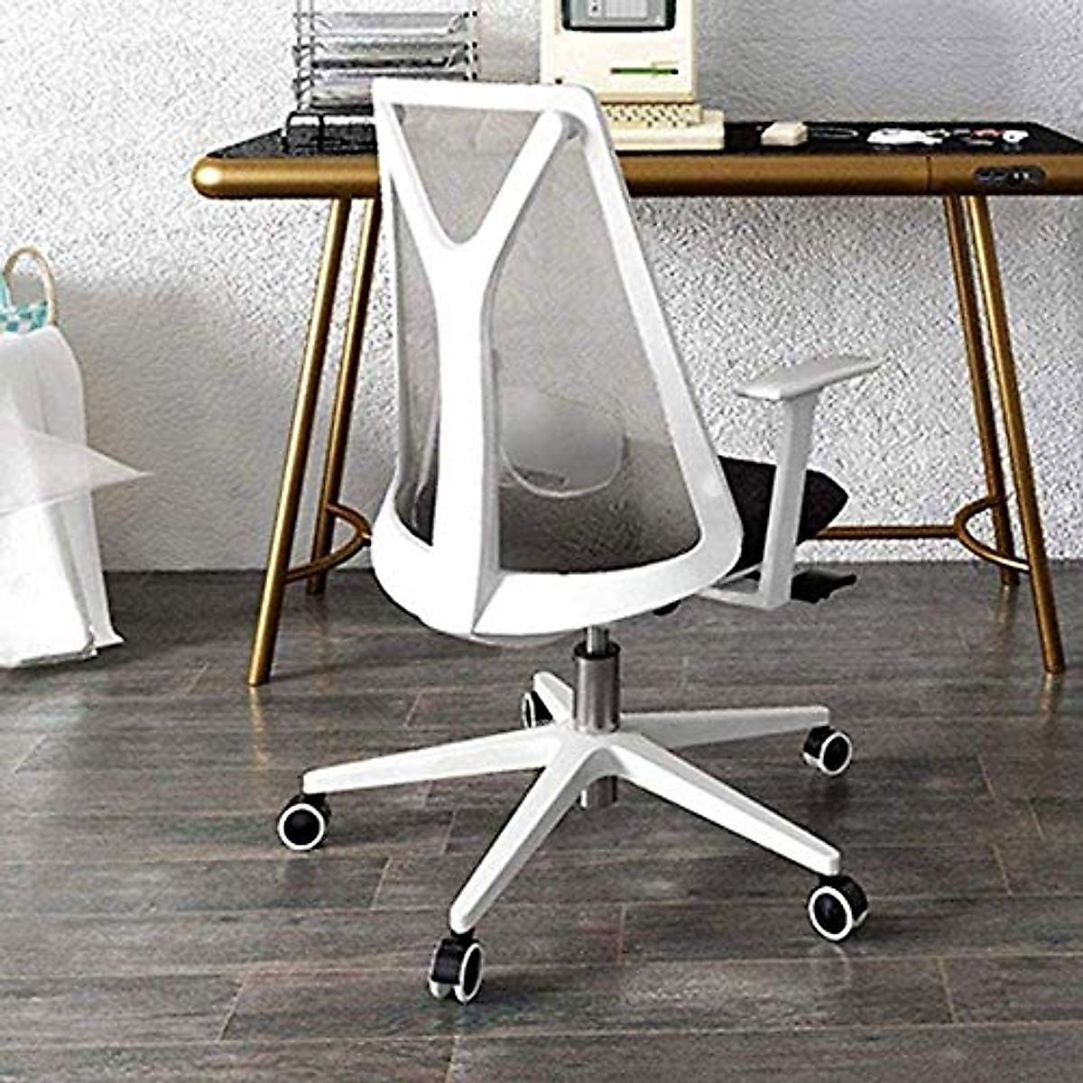 LUKEO Computer Chair Home Office Chair Study Chair Bedroom Chair Backrest Lift Chair Comfortable Sedentary Engineering Chair