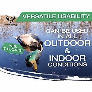 Pooch Buddy Duck Bumper Toy for Training Hunting Dogs, The Bird Dummy Teaches Mallard and Waterfowl Game Retrieval - Duck Scent Compatible - Suitable for Puppies or Adult Hunting Dogs