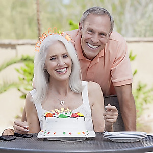 ACO-UINT 60th Birthday Crown for Women, Cute Birthday Sash & Birthday Headband for Women Set, Sweet Birthday Headband 60th Birthday Decorations Birthday Gifts for Women