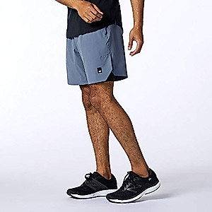 New Balance Men's Fortitech 7 Inch 2 In 1 Short, Ocean Grey , Medium
