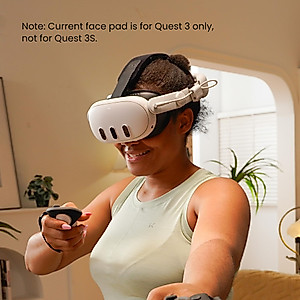 KIWI design V3 Facial Interface, Face Pad Compatible with Meta Quest 3 Accessories, NOT Compatible with Meta Quest 3S