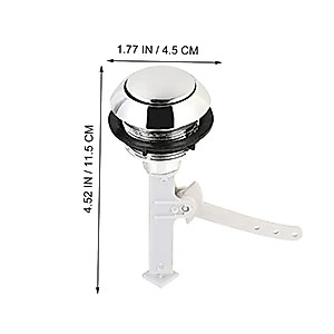 Uonlytech 12 Pcs Toilet Button Toilet Flush Valve Toilet Accessories Wc Flush Button Bathroom Water Push Button Tank Button Replacement Toilet Water Tank Push Button Toilet Tank Button Round