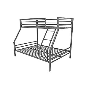 Novogratz 4146429N Maxwell Metal Bunk Bed, Twin over Full