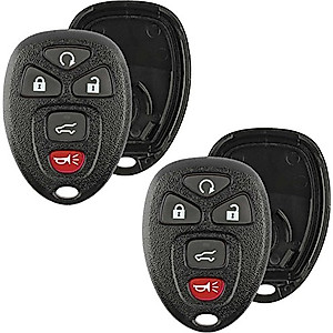 Discount Keyless Replacement Shell Case and Button Pad Compatible with 15913415, 25839476 (2 Pack)