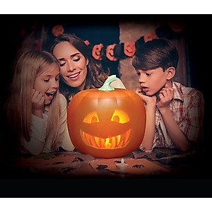 Mindscope Jabberin Jack Talking Animated Pumpkin with Built in Projector & Speaker Plug'n Play