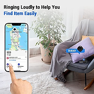 Key Finder, Bluetooth Tracker Locator Pairs with Apple Find My, Item Finder for Keys,Wallet,Pets and Suitcase, 400ft Range Smart Tracker Tags,iOS only (NOT Compatible with Android), Black&White 2Packs