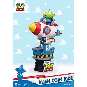 Beast Kingdom Toy Story: Alien Coin Ride Ds-036 D-Stage Series Statue, Multicolor