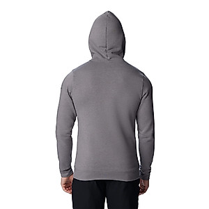 Columbia Men's Trek Graphic Hoodie, City Grey Heather/Treestriped Flag, XX-Large