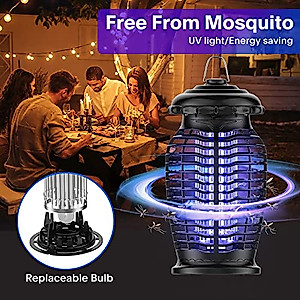Bug Zapper Electronic Mosquito Zapper,Pest Trap for Fly Zapper Gnat Moth,Insect Killer for Home Garden