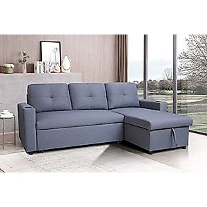 Devion Furniture LFD Sofabed, Gray