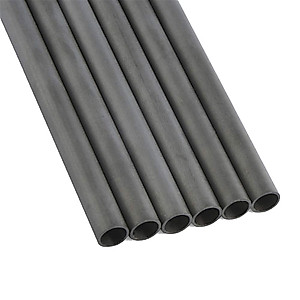 AMEYXGS 30Inch Archery Carbon Arrows Shaft ID 4.2mm 6.2mm Spine 300-900 Pure Arrow Tube Shafts for DIY Hunting Arrows Compound Recurve Bow Outdoor Shooting (SPINE 300, ID 6.2MM, 6)