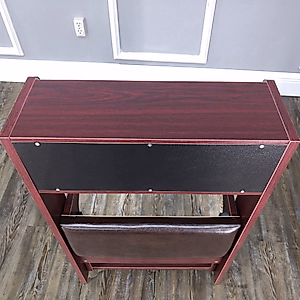 FixtureDisplays 32X20X20 Prayer Bench, Padded Kneeler with Book Shelf, Easy Fold-Away Prayer Table Chair 10104