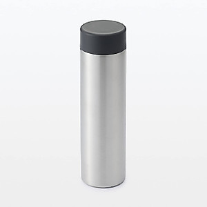Muji 44593776 Stainless Steel Insulated Bottle, Approx. 16.9 fl oz (500 ml)