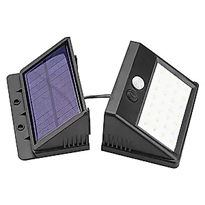 Ejoyous Solar Sensor Light, Waterproof Solar Powered Light 3 Modes Wall Light Motion Sensor Garden Light for Home Garden