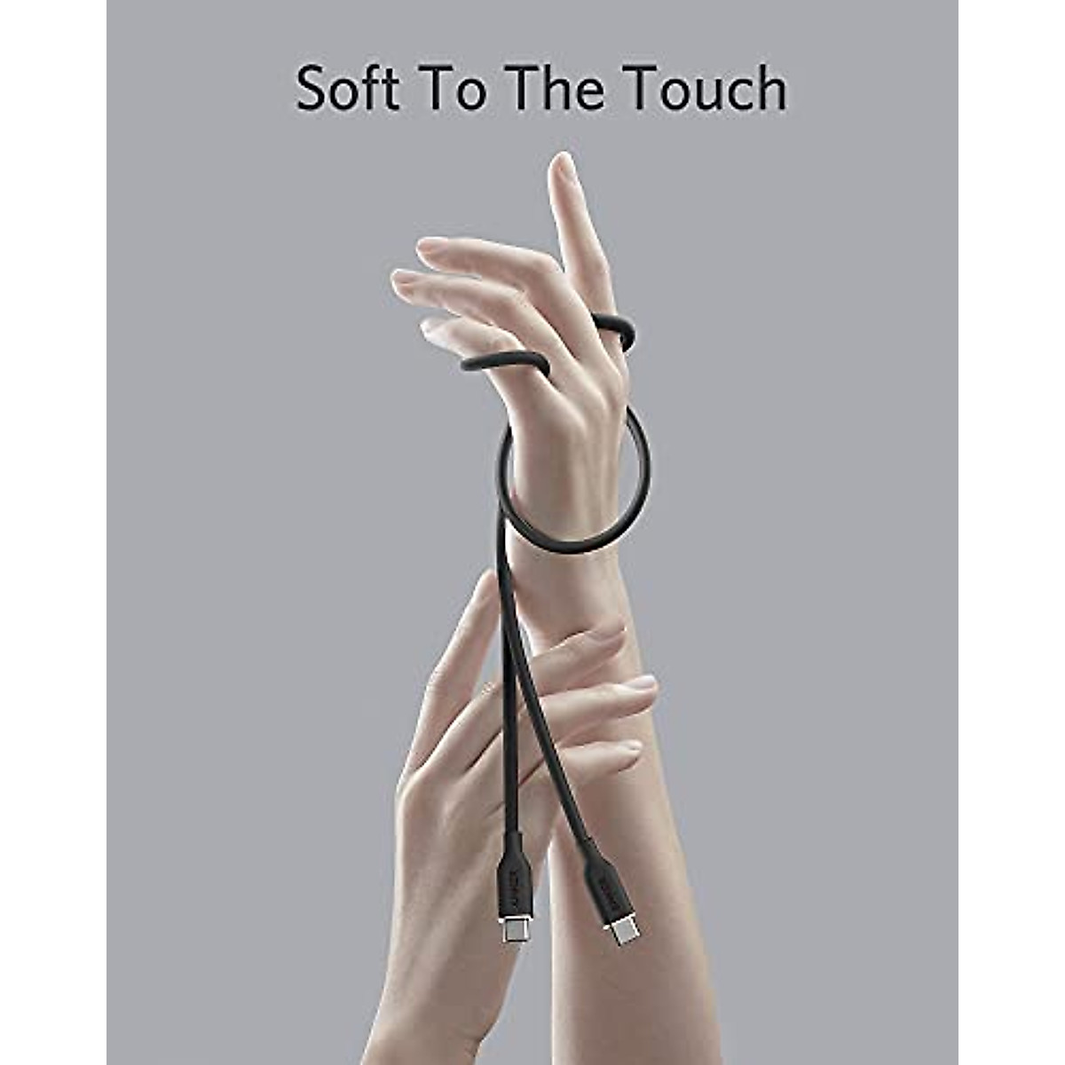 Anker USB-C to USB-C Cable, 643 Cable 100W 6ft, USB 2.0 Type C Charging Cable Fast Charge for MacBook Pro 2020, iPad Pro 2020, iPad Air 4, iPad Mini 6, Galaxy S21, Pixel, Switch (Midnight Black)