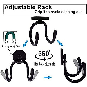 AUXPhome Magnetic Headset Holder up to 1 kg(2 lbs), Adjustable Headphone Holder Headphone Hanger Stand Headphone Hook for Computer/Gaming Headsets, Headphone - No Headsets