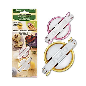Clover Small Pom-Pom Maker (1-3/8'' x 1-5/8''), 2/pkg