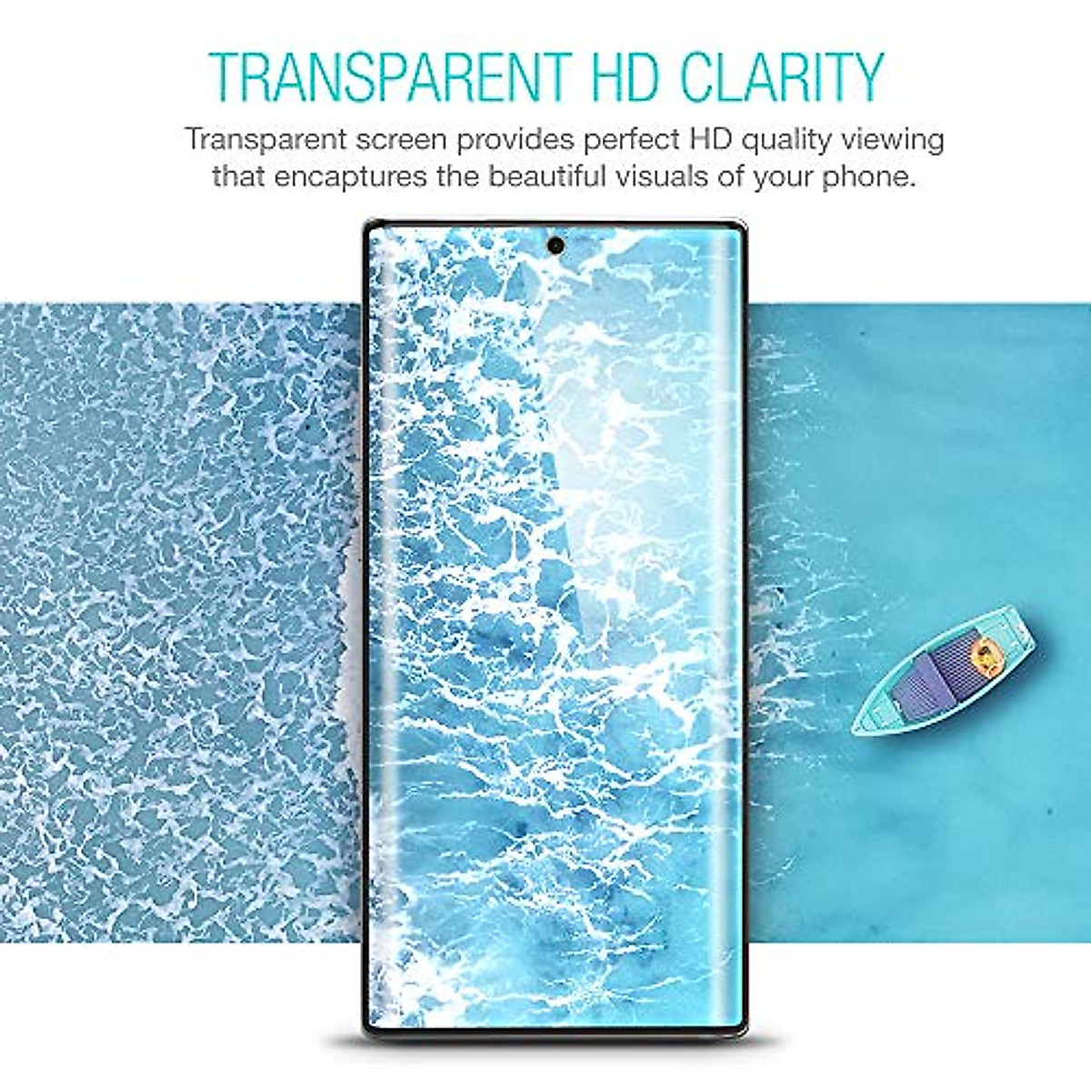 XClear 3 Pack Screen Protector Designed for Galaxy Note 10 Plus/Note 10 Plus 5G (2019) [Case Friendly] TPU Film Anti-Scratch HD Protector Compatible Samsung Galaxy Note10+ / Note 10+ 5G - Pack of 3