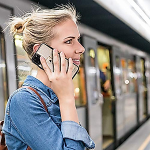 Jaorty PU Leather Wallet Case for iPhone 11 Pro Necklace Lanyard Case Cover with Card Holder Adjustable Detachable Anti-Lost Neck Strap for Apple iPhone 11 Pro 5.8",Gold