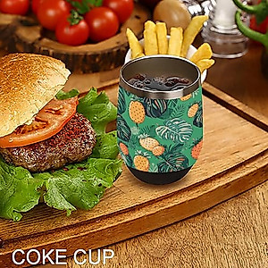 OPTKSNCU 304 Stainless Steel Insulated Cup with Lid, Tropical Scent Print Durable, And Easy to Clean – Ideal for Home, Office, And Gift Giving