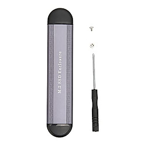 Laihua M.2 SSD Enclosure Plug and Play Tool Free 10Gbps M.2 NVME NGFF SSD Enclosure Adapter for Tablet for Desktop Grey