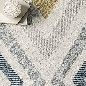nuLOOM Neveah Contemporary Chevron Area Rug, 5' x 7' 5", Beige