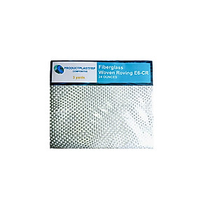 Generic 24 oz Fiberglass Woven roving 40” x 108”, 40 Wide x 3 Yards Long.. EWR. - E6-CR. 29.9 Sq Ft Manufacture Boat, Vessels, Boats a Vessels Repair.., Blanco