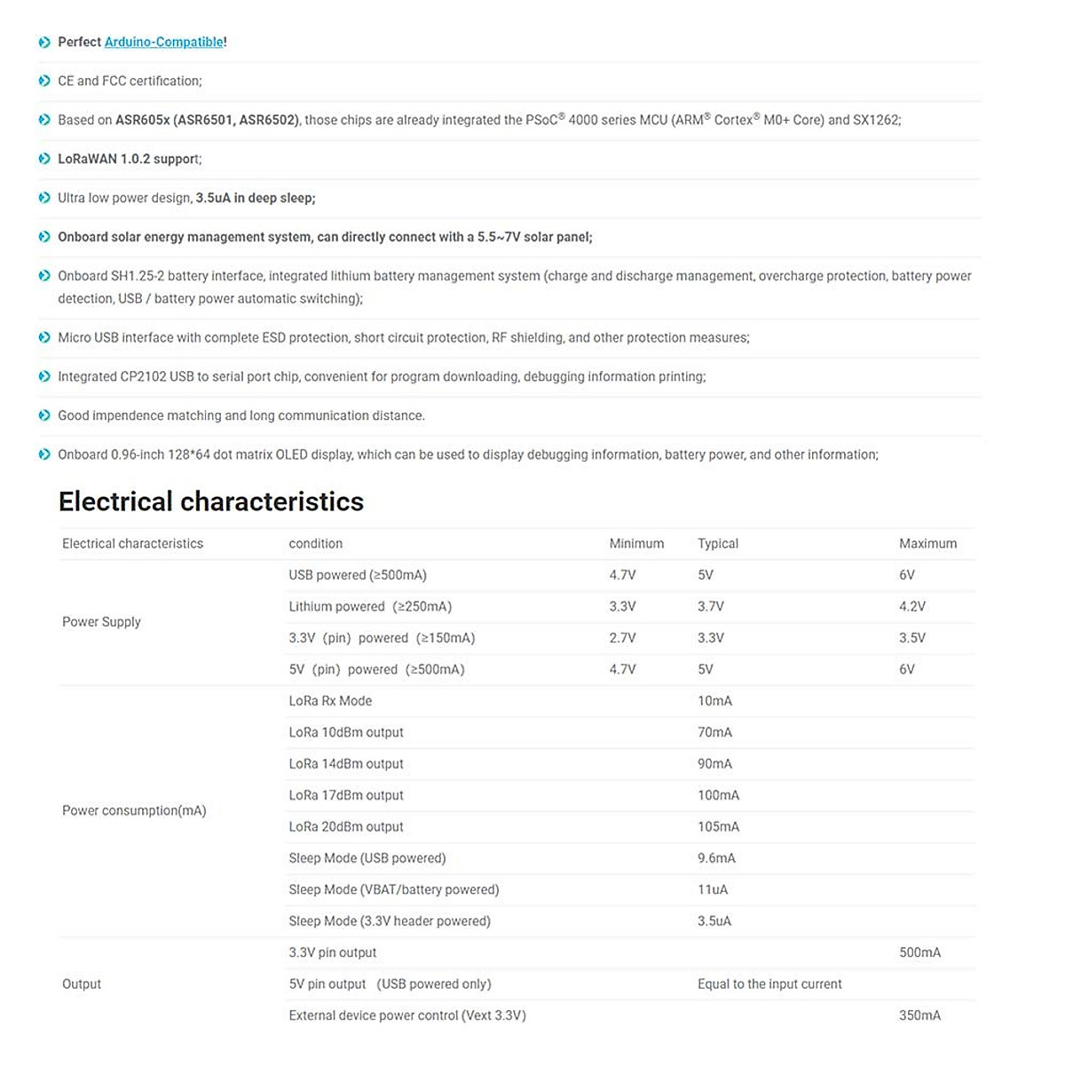 Heltec CubeCell Lora Node ASR6502 LoRa with 1/2AA Battery case LoRaWAN Node Compatible with Antenna