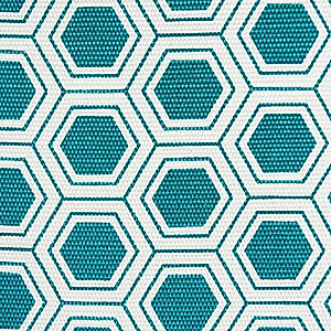 DII Collapsible Polyester Storage Cube, Honeycomb, Teal, Large