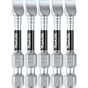 Makita E-01024 Impact XPS™ #8 Slotted 2" Power Bit, 5/pk