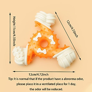 HANHANLE 1 Pc for Pets Dog Dental Toy, Best Dog Chew Toy for Moderate Chewers, Dog Dental Toy Helps Reduce Plaque & Tartar (Pink)