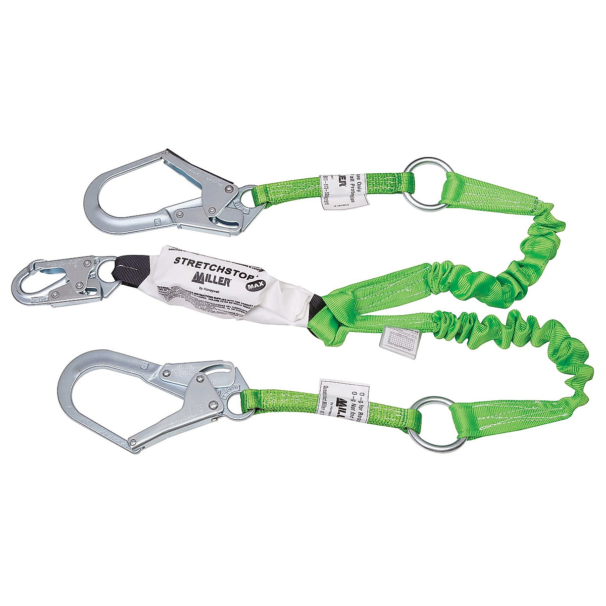 Honeywell Miller by Honeywell 980RSS-RR-Z7/6FTGN Stretchstop Lanyards with Rescue Loops, 6'