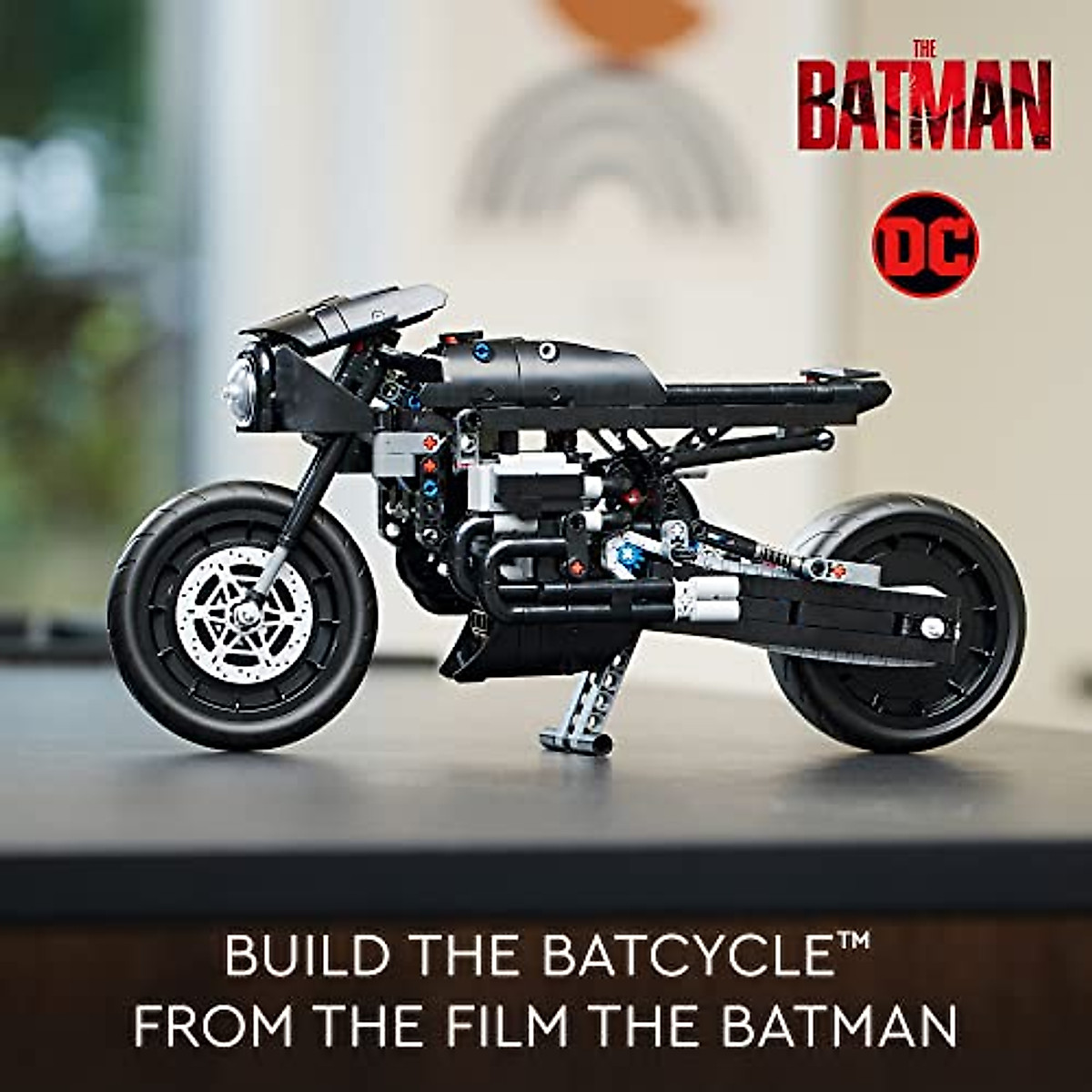 LEGO Technic The Batman – BATCYCLE Set 42155, Collectible Toy Motorcycle, Scale Model Building Kit of The Iconic Super Hero Bike from 2022 Movie