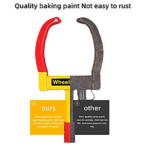 Universal Wheel Locks for Car and Trailer Tires - 2 Pack, Heavy Duty and Durable, DSPZGU Brand