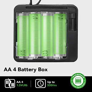 ISLANDSAFE Safe Accessories External Emergency Battery Pack Box, Double Head for Safe Box, Home, Office, White