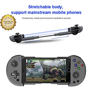 Wireless Mobile Controller Gamepad,PUBG Mobile Controller with Triggers for 3.5-6.5 Inch Android iOS for FPS Games Gamepad