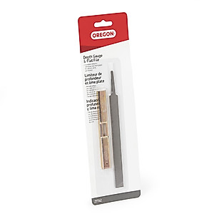 Oregon Professional Compact 120-Volt Bench Grinder, Universal Saw Chain Sharpener, for All Chainsaw Chains (410-120) & 27742 Depth Gauge Tool with Flat File