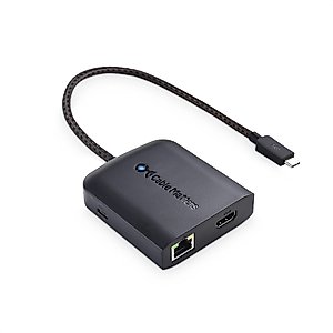Cable Matters USB C Hub HDMI 2.1, Up to [8K@30Hz/4K@120Hz, 100W Charging, 5Gbps Data Transfer] Gigabit Ethernet, USB-C HDMI Dock, USB C HDMI 2.1 Hub Compatible with Thunderbolt 4, Max 4K@60Hz on MacOS