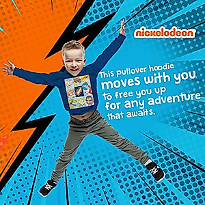 Nickelodeon 2 Pack Spongebob and Rugrats Soft Fleece Hoodies for Boys, Lightweight Graphic Pullover Sweatshirts