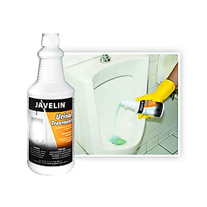 Javelin Urinal Treatment | Dissolves Uric Salt Build Up in Drains, Opens Fully Clogged Urinals | 32 Fl. Oz.