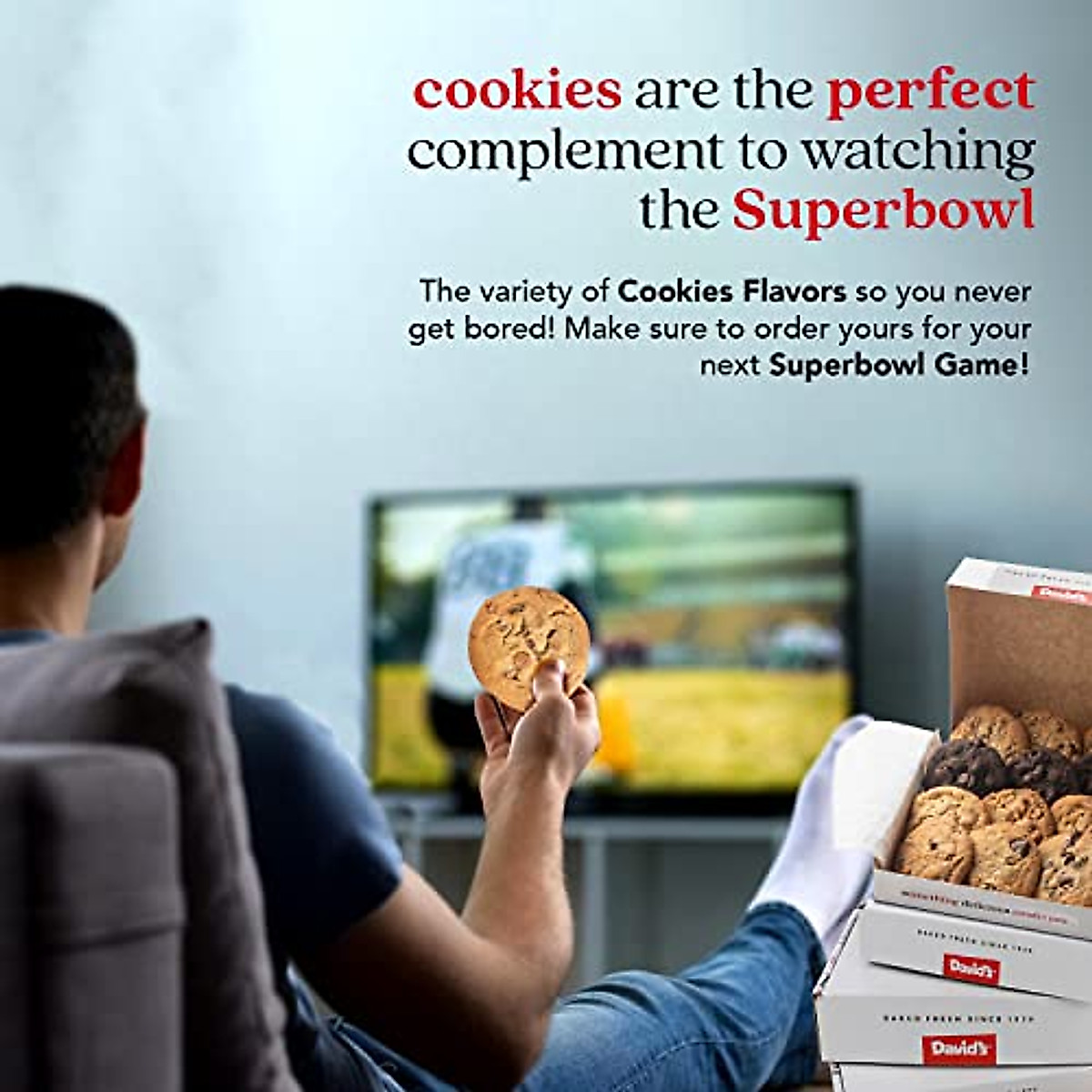 DAVID'S COOKIES Assorted Brownies in Carton Box |Enjoy Our Delicious, Great for Sharing Freshly-Baked Assorted Brownie Snacks While Watching The Superbowl - Single Pack