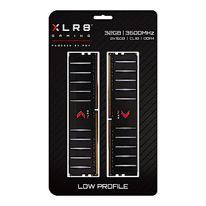 PNY XLR8 Gaming 32GB (2x16GB) DDR4 DRAM 3600MHz (PC4-28800) CL18 1.35V Low Profile Dual Channel Desktop (DIMM) Memory Kit – MD32GK2D4360018LP