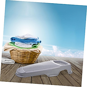 Alipis Home Washboard Scoops Mini Hand Wash Hand Washing Clothes Tool Shirt Delicates Bag for Washing Machine Small Washing Machine Thickening Grey Ironing Board Travel Old Fashioned