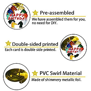 32Pcs Wings of Fire Party Supplie Hanging Swirls, Wings of Fire Birthday Decorations Whirls Glitter Foil Ceiling Swirls, Dragon Birthday Party Supplies Foil Hanging for Dragon Party Decorations