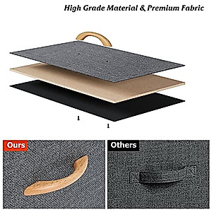 Nicehill Nightstand for Bedroom with Drawers, Small Dresser, Bedside Furniture, Night Stand End Table with Storage Drawers for Bedroom, Dark Grey