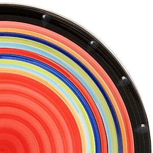 Gibson Home Casa Stella Dinnerware Set, Red, 16-piece